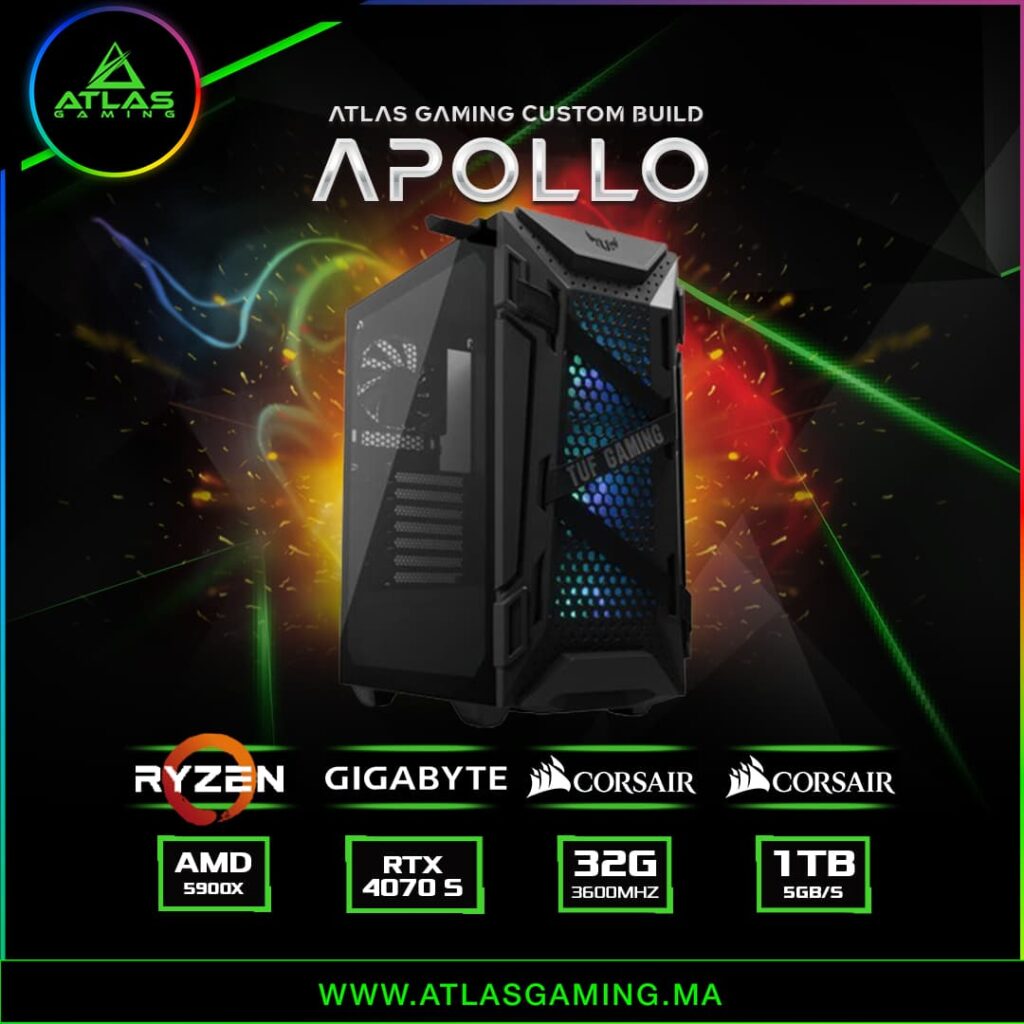 PC Gamer Apollo - ATLAS GAMING - Pc Architecture Maroc