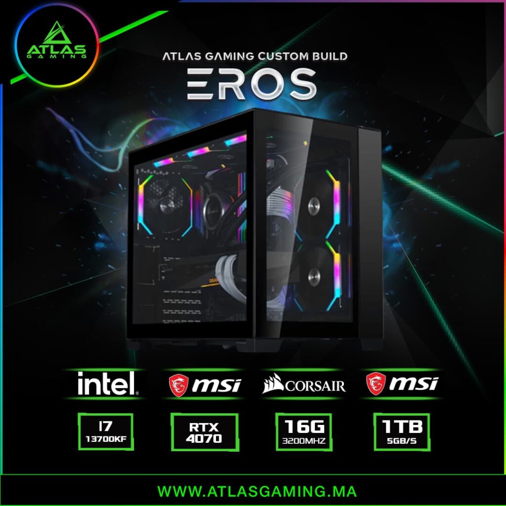 PC Gamer Eros - ATLAS GAMING - PC Gamer Atlas Gaming Maroc