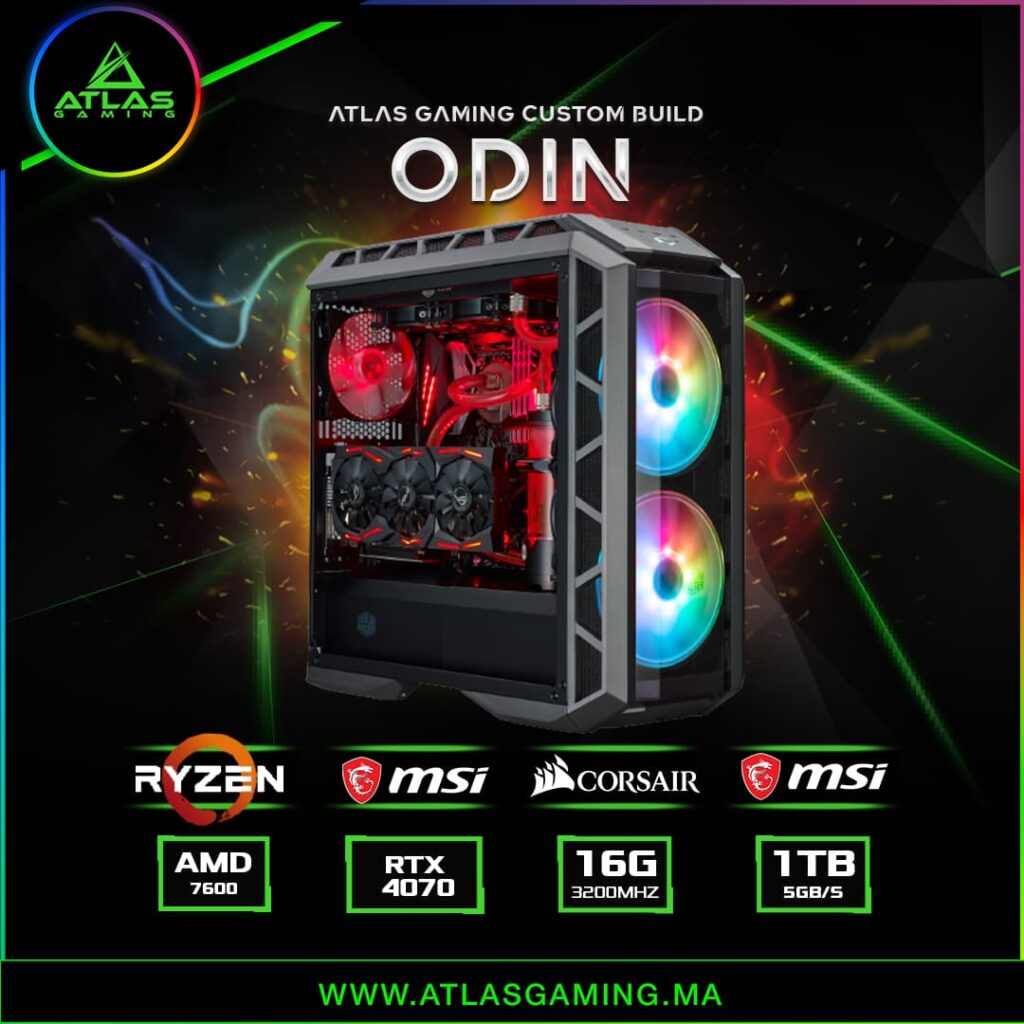 PC Gamer Odin - ATLAS GAMING - PC Gamer Atlas Gaming Maroc